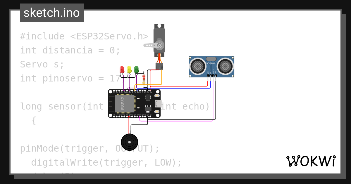 Cancela Do Shopping Wokwi Esp32 Stm32 Arduino Simulator