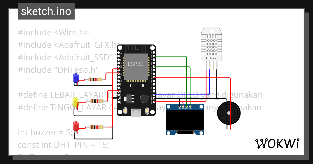 Monitoringo Wokwi Esp32 Stm32 Arduino Simulator 