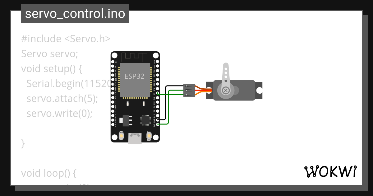 servo_control.ino - Wokwi ESP32, STM32, Arduino Simulator servo_control.ino - Wokwi ESP32, STM32, Arduino Simulator