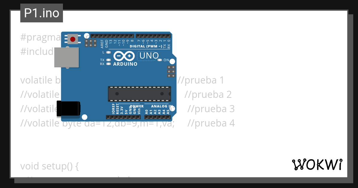 P1.ino - Wokwi ESP32, STM32, Arduino Simulator