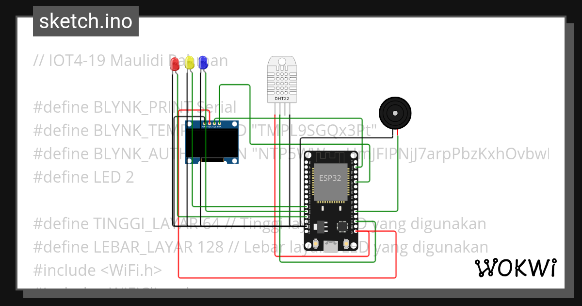 with Blynk.ino - Wokwi ESP32, STM32, Arduino Simulator