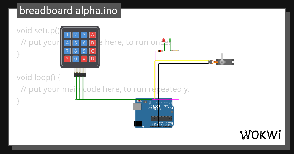 breadboard-alpha.ino - Wokwi ESP32, STM32, Arduino Simulator breadboard-alpha.ino - Wokwi ESP32, STM32, Arduino Simulator