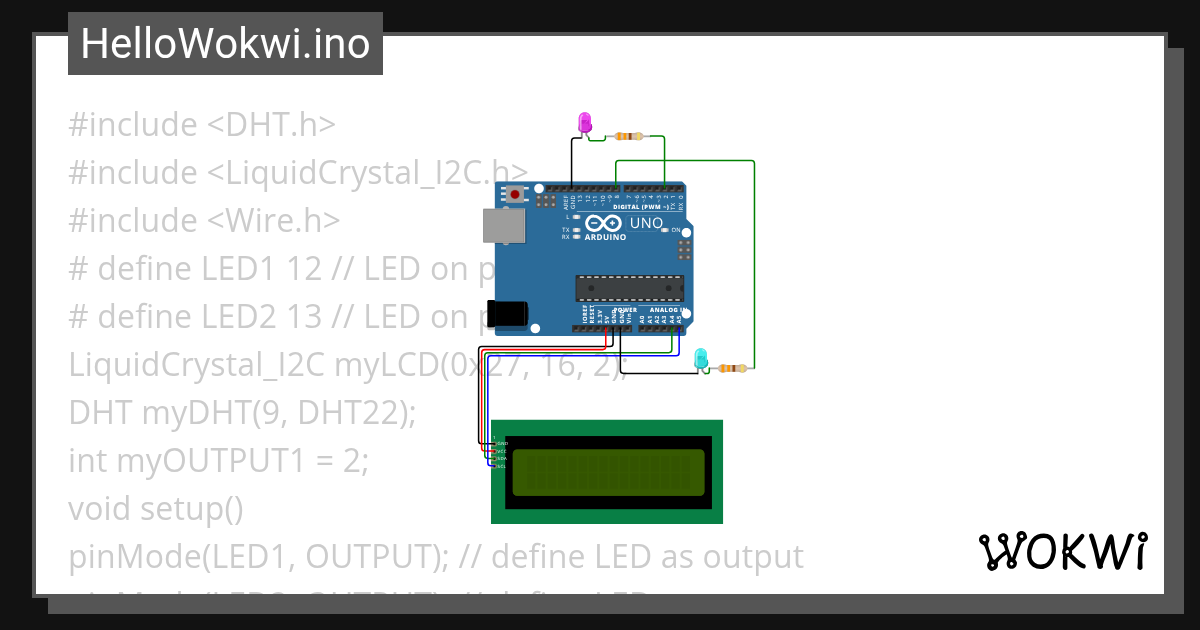 HelloWokwi.ino - Wokwi ESP32, STM32, Arduino Simulator