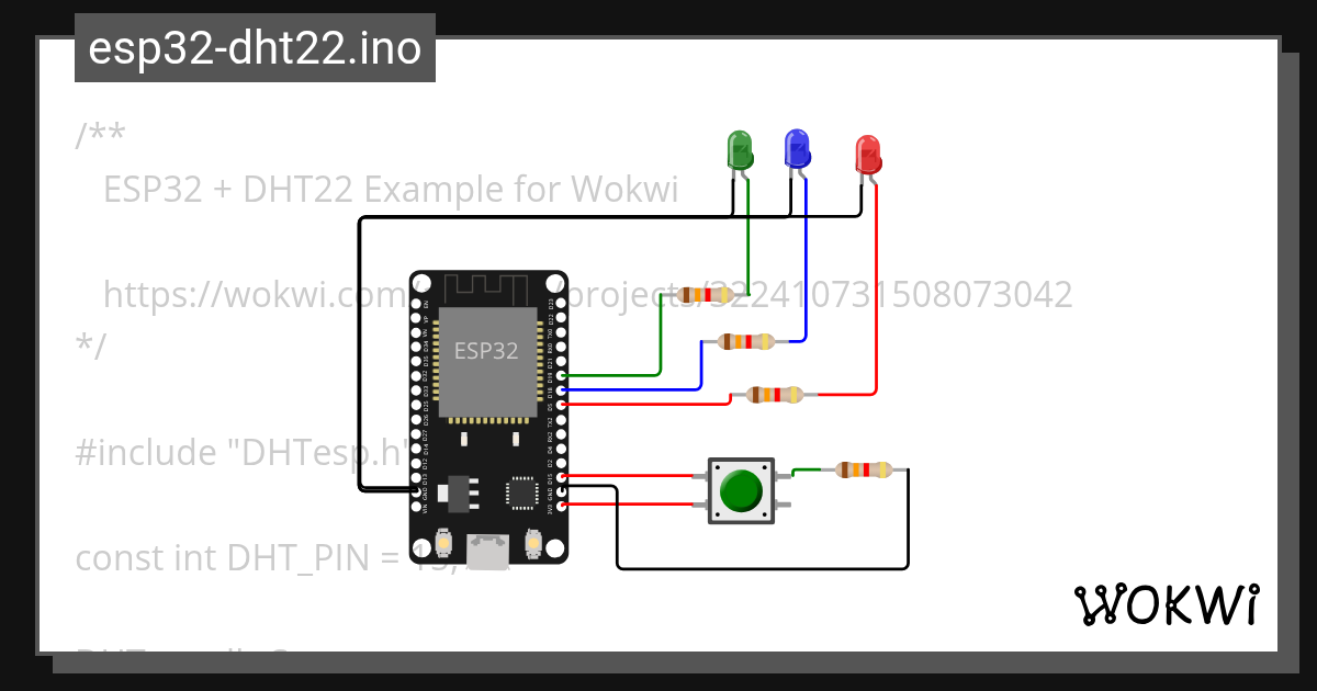 esp32-dht22.ino - Wokwi ESP32, STM32, Arduino Simulator