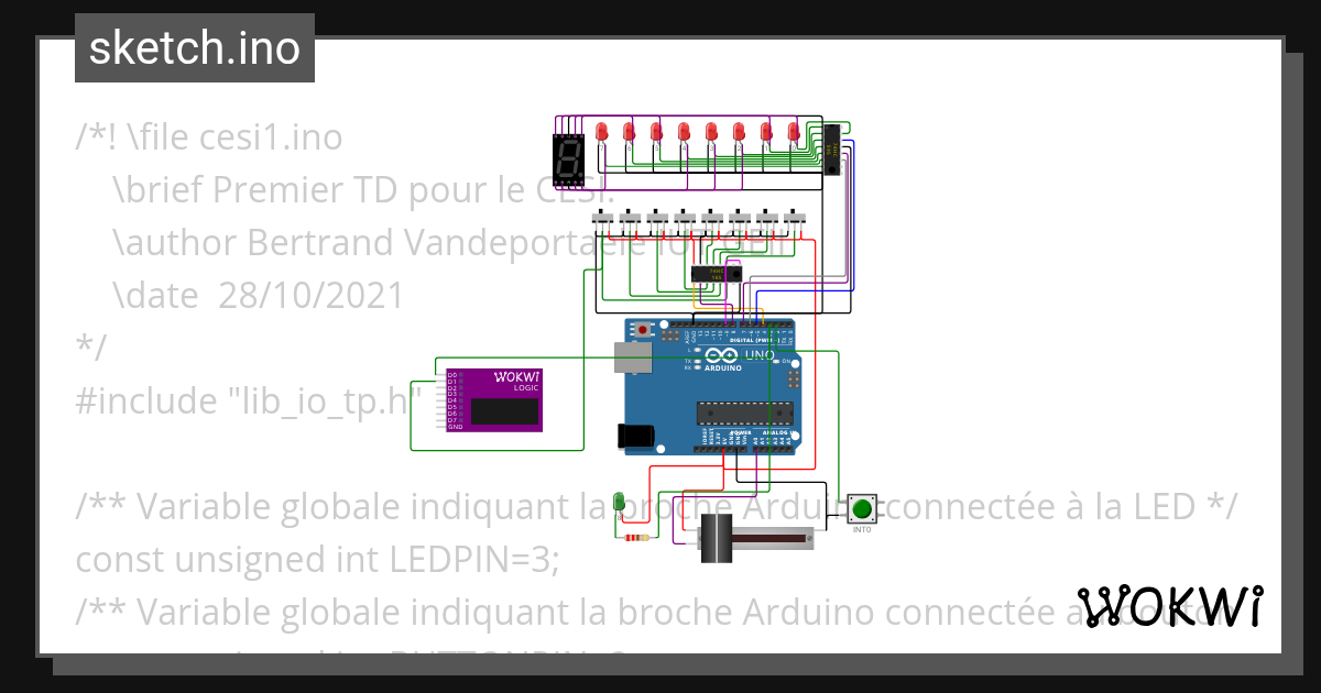 TP1 - Wokwi ESP32, STM32, Arduino Simulator