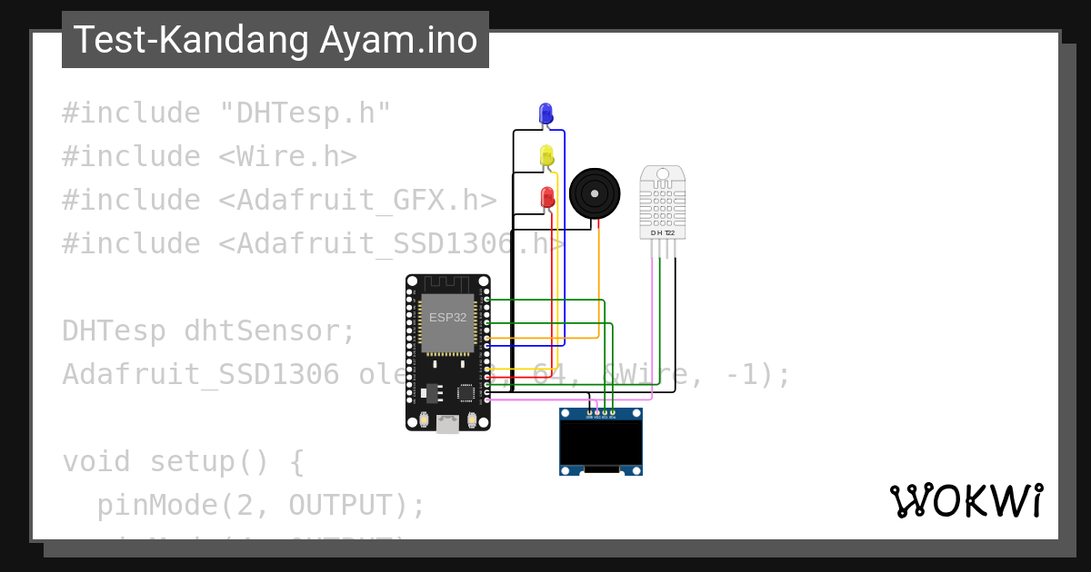Test Kandang O Wokwi Esp32 Stm32 Arduino Simulator 9191