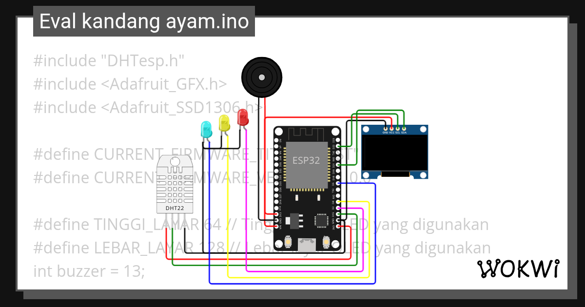 Eval kandang ayam.ino - Wokwi Arduino and ESP32 Simulator