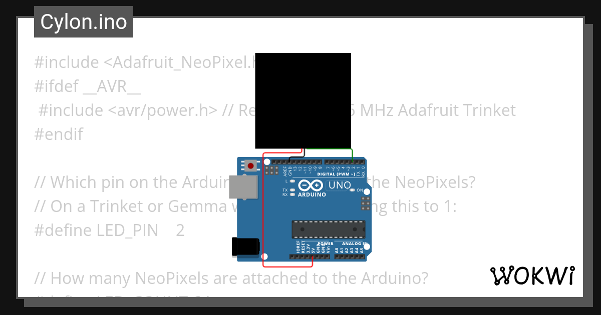 Cylon.ino - Wokwi ESP32, STM32, Arduino Simulator