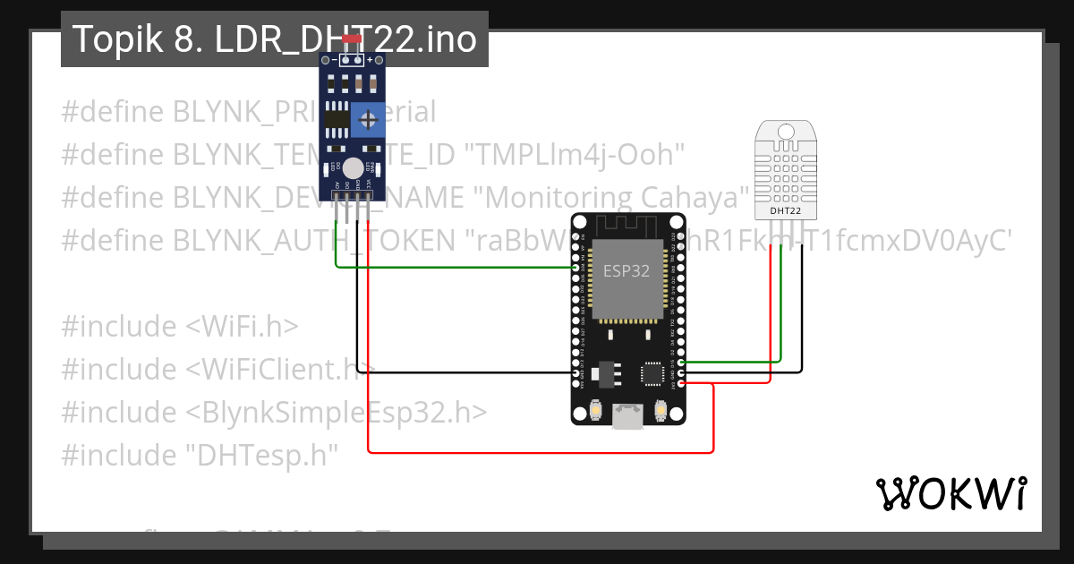 Topik 8. LDR_DHT22.ino - Wokwi ESP32, STM32, Arduino Simulator