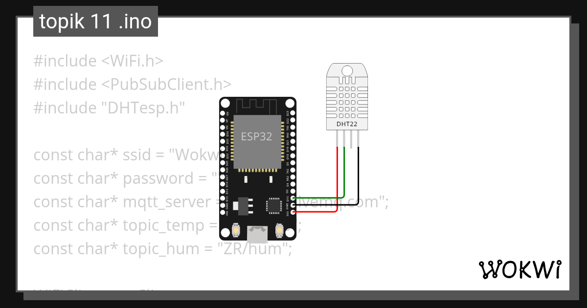 topik 11 .ino - Wokwi ESP32, STM32, Arduino Simulator