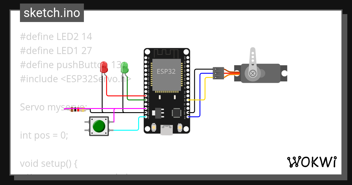 topik 10 servo - Wokwi ESP32, STM32, Arduino Simulator