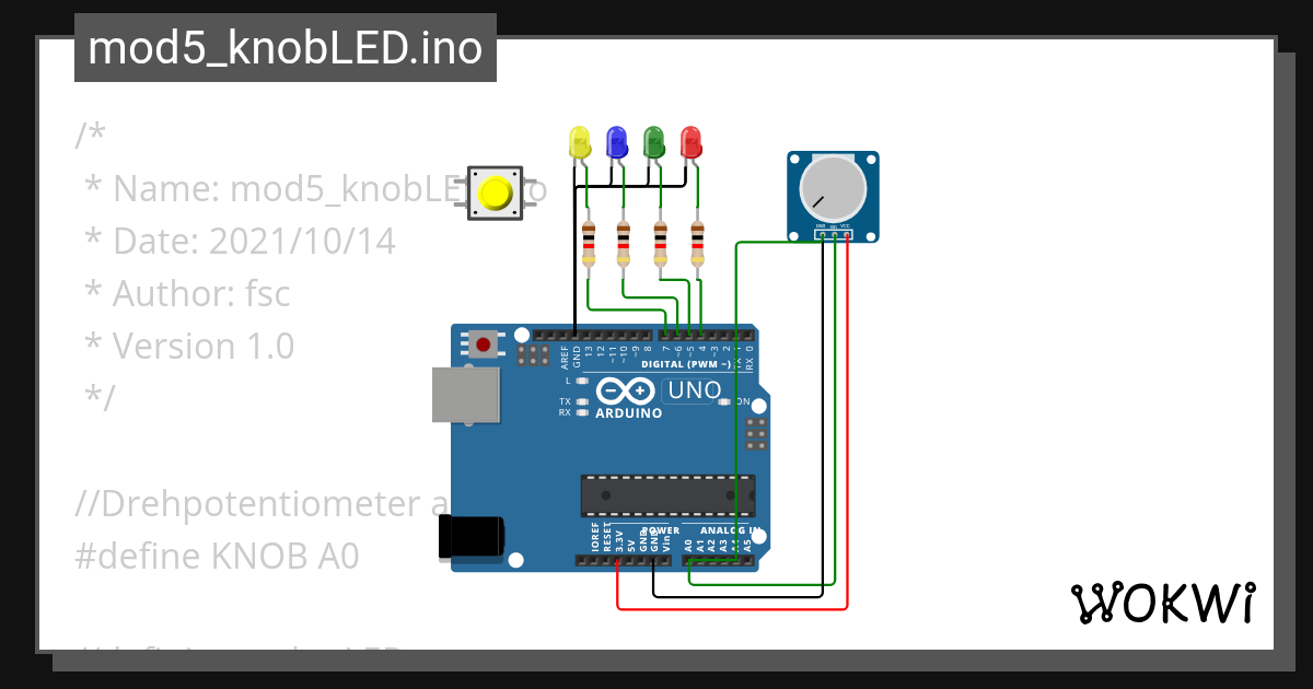 mod5_knobLED.ino - Wokwi ESP32, STM32, Arduino Simulator
