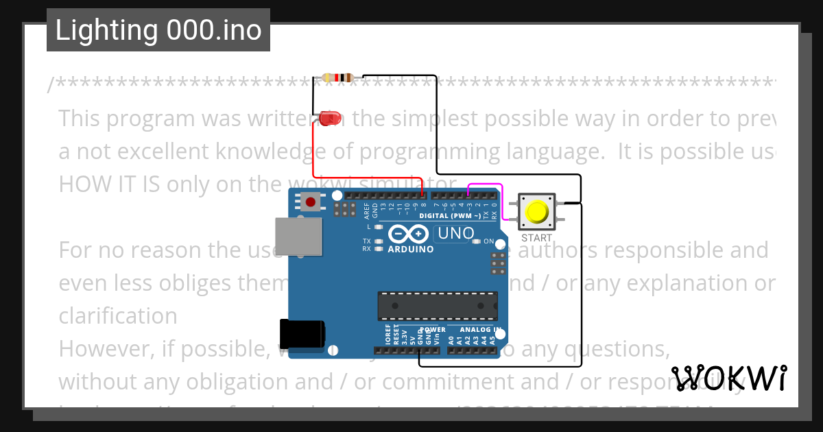 Lighting 000.ino - Wokwi ESP32, STM32, Arduino Simulator