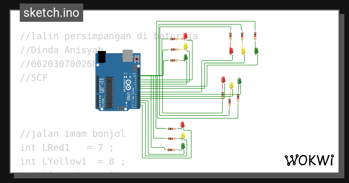 Dinda Anisyah Kuis1 5cf Wokwi Esp32 Stm32 Arduino Simulator