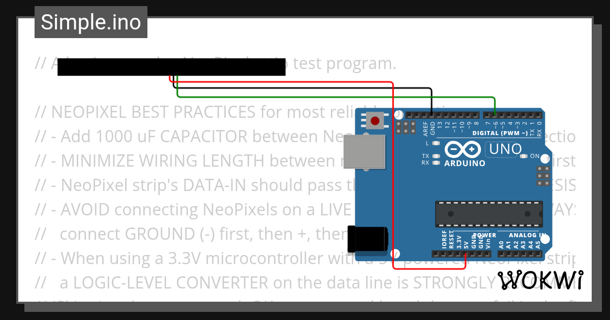 Simple.ino - Wokwi ESP32, STM32, Arduino Simulator