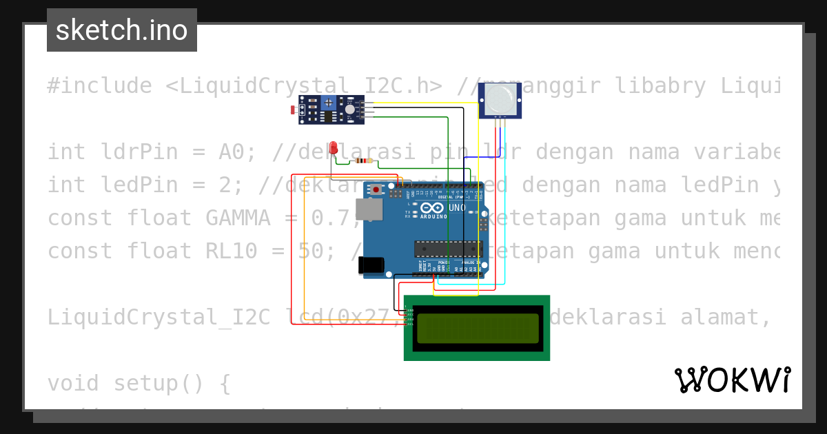 Ldr Dan Pir Wokwi Esp32 Stm32 Arduino Simulator 9943