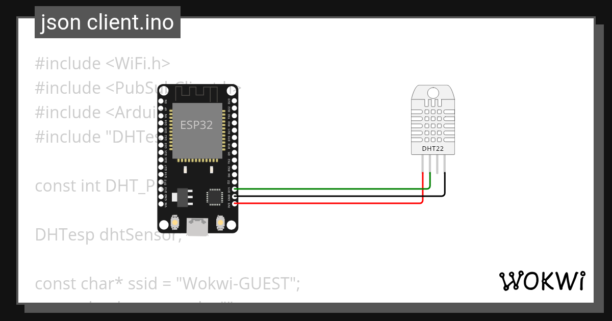 json client.ino - Wokwi ESP32, STM32, Arduino Simulator