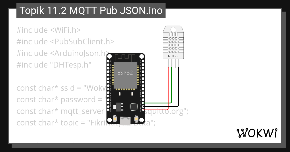 Topik 112 Mqtt Pub O Wokwi Esp32 Stm32 Arduino Simulator