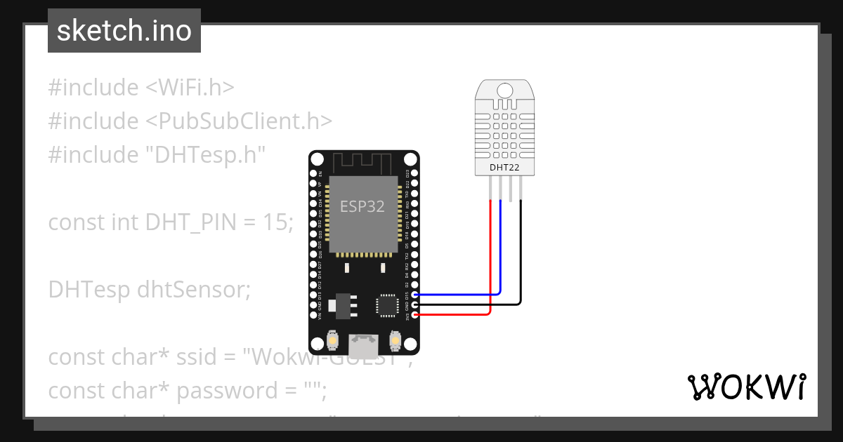 11.1 : Mengirimkan Data Dari Publisher ke MQTT Broker - Wokwi ESP32, STM32, Arduino Simulator
