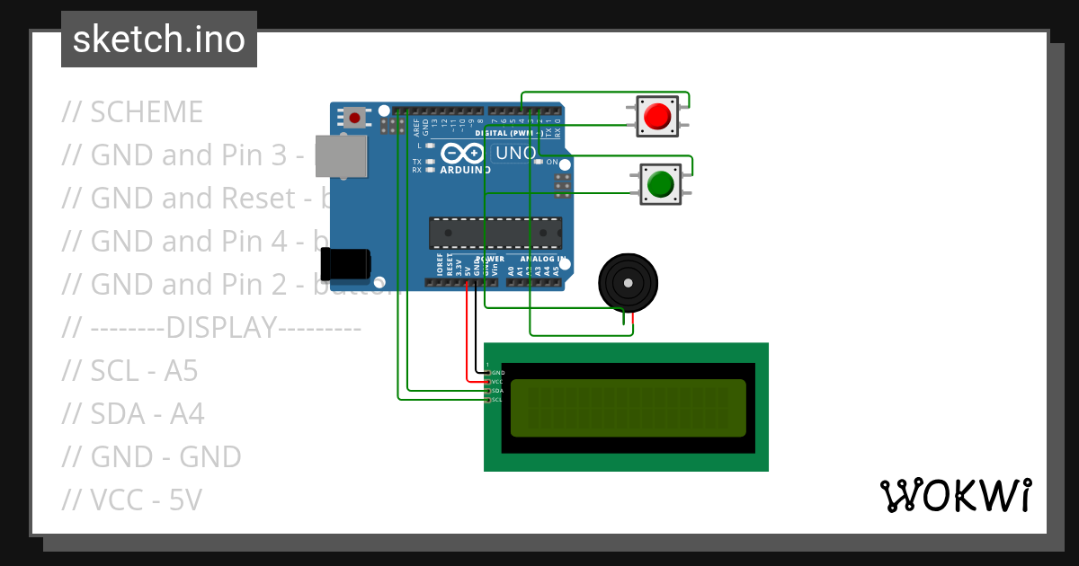 Dnger Dash Game - Wokwi Arduino and ESP32 Simulator