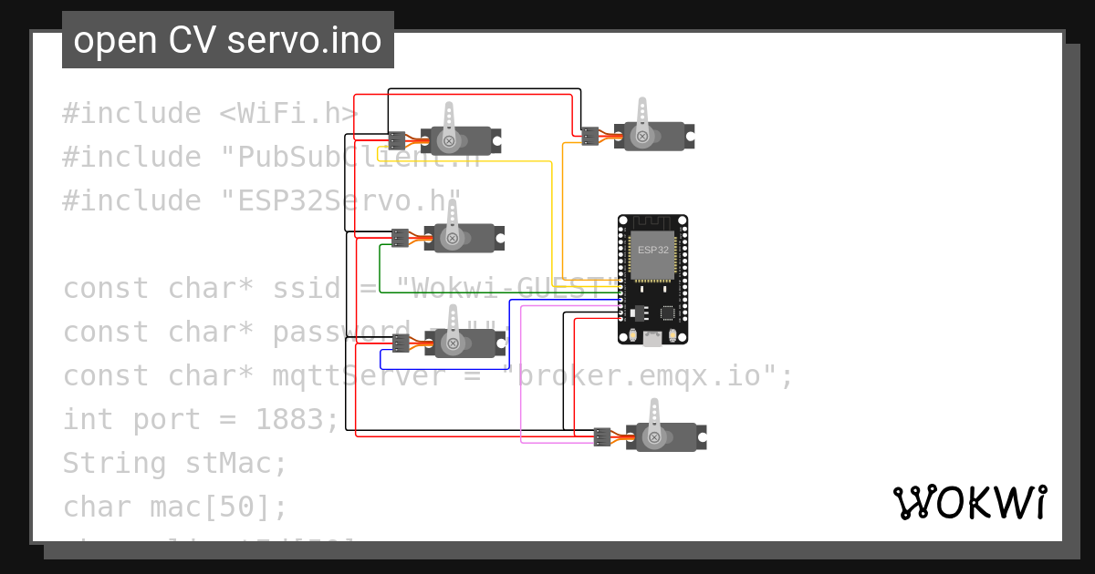 Open Cv O Wokwi Esp32 Stm32 Arduino Simulator