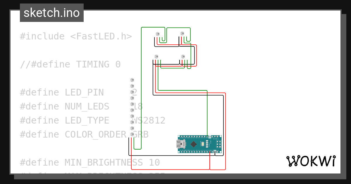 Ghost Buster Led Strip Light O Wokwi Arduino And Esp32 Simulator 9696