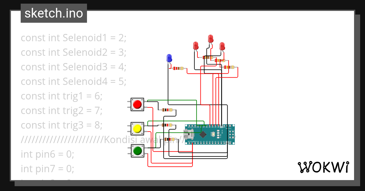 Simulasi_Selenoid Door_Data Center - Wokwi ESP32, STM32, Arduino Simulator