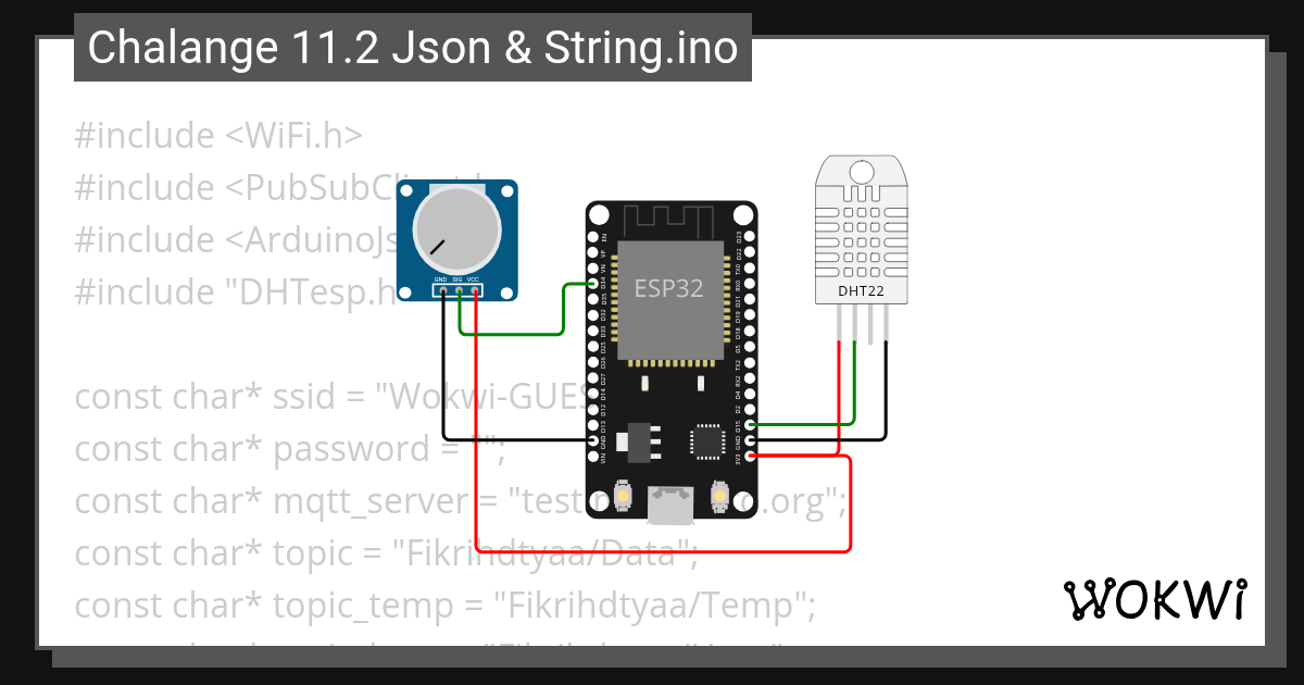 Chalange 11.2 Json & String.ino - Wokwi ESP32, STM32, Arduino Simulator