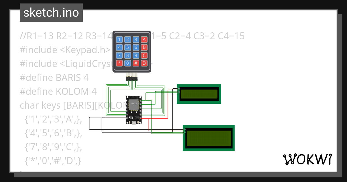 sketch.ino - Wokwi ESP32, STM32, Arduino Simulator
