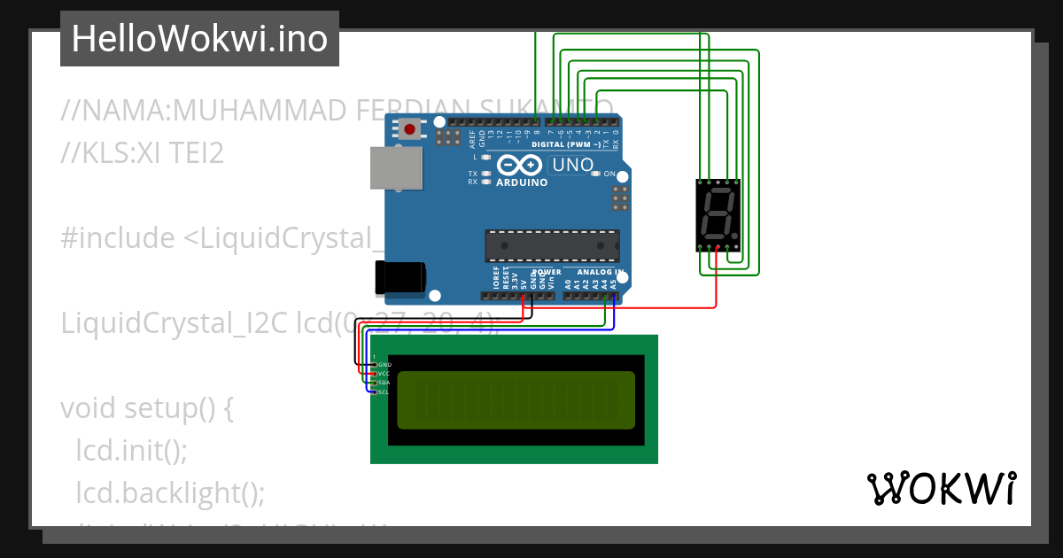HelloWokwi.ino - Wokwi ESP32, STM32, Arduino Simulator