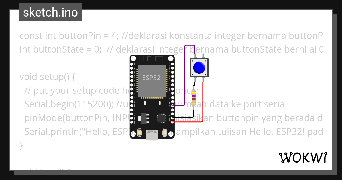 Tugas 7_Modul2 Robotika_Mutiara Ayu Dasilpha 5CC - Wokwi ESP32, STM32, Arduino Simulator