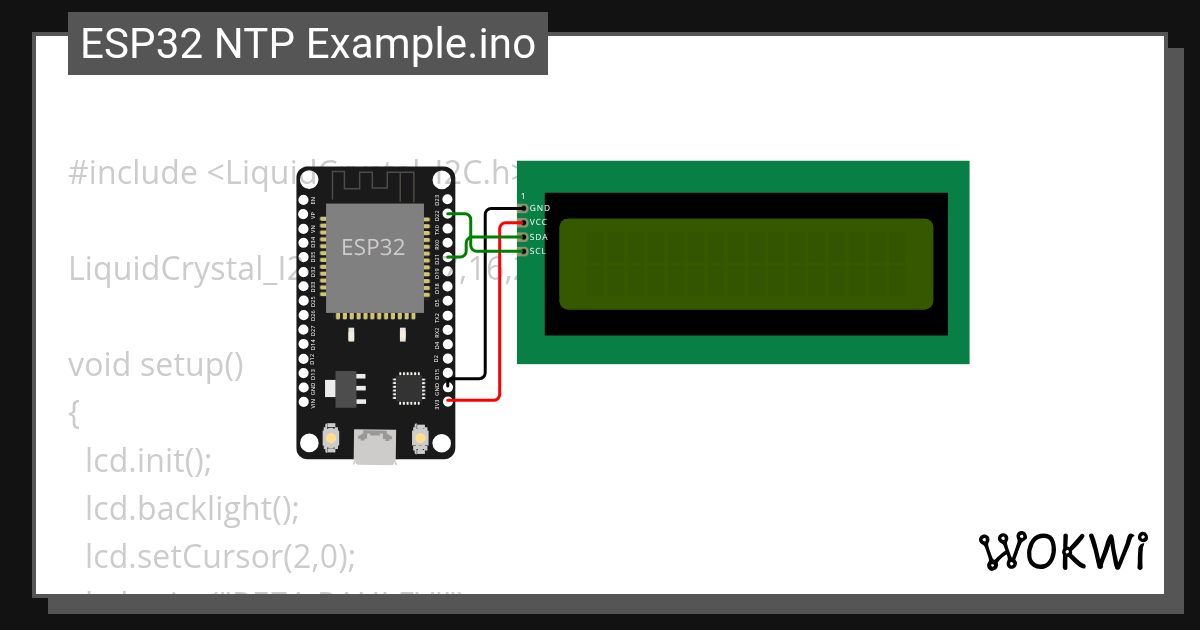 Esp32 Ntp O Wokwi Esp32 Stm32 Arduino Simulator 