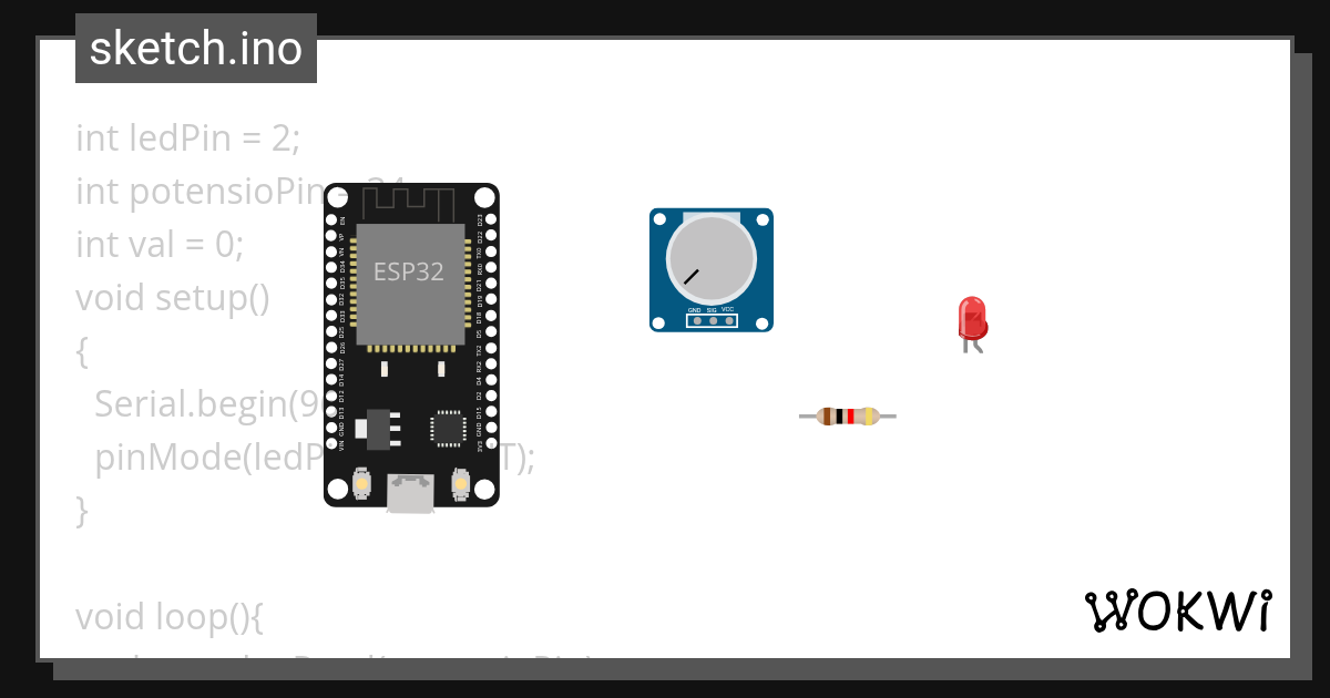 latihan 1.ino - Wokwi ESP32, STM32, Arduino Simulator