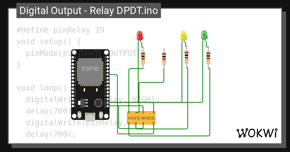 Digital Output Relay O Wokwi Esp32 Stm32 Arduino Simulator 5351
