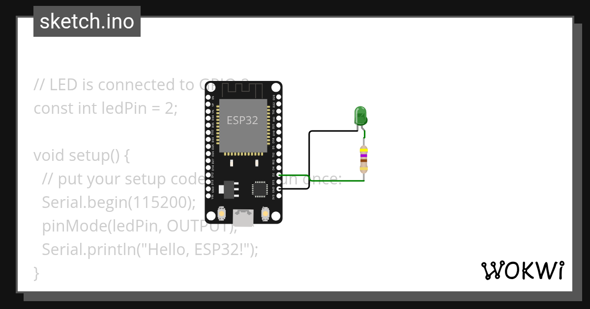MODUL 2 TUGAS 5 - Wokwi ESP32, STM32, Arduino Simulator MODUL 2 TUGAS 5 - Wokwi ESP32, STM32, Arduino Simulator