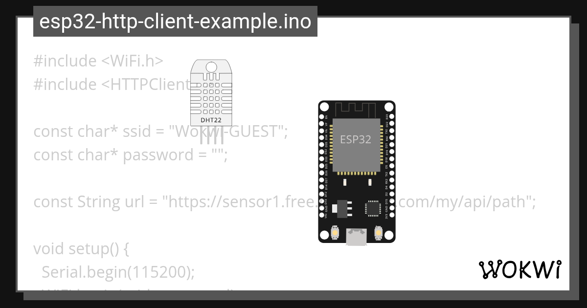 esp32-http-client-example.ino - Wokwi ESP32, STM32, Arduino Simulator
