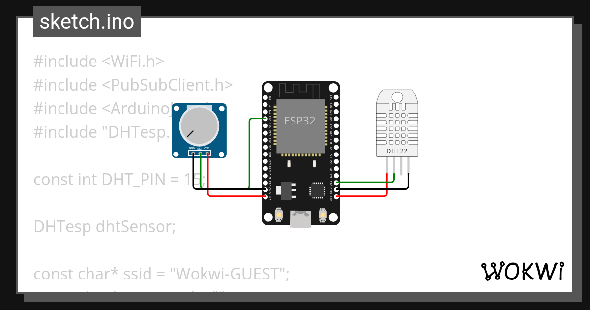 Challange MQTT JSON - Wokwi ESP32, STM32, Arduino Simulator