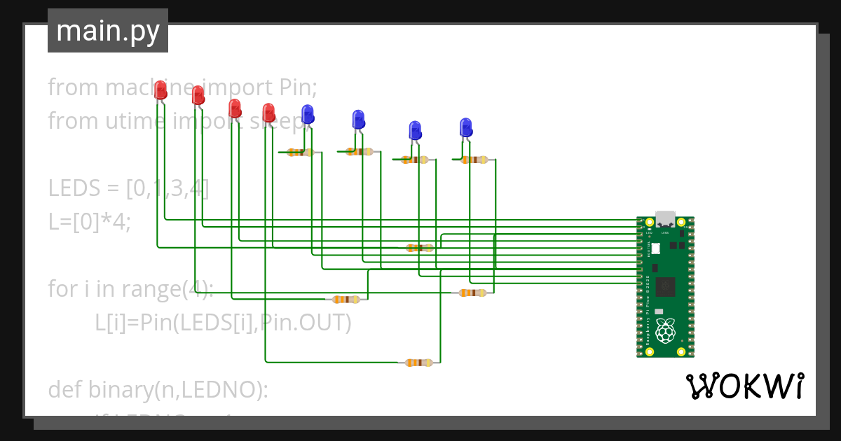 Internal Blinking - Wokwi ESP32, STM32, Arduino Simulator