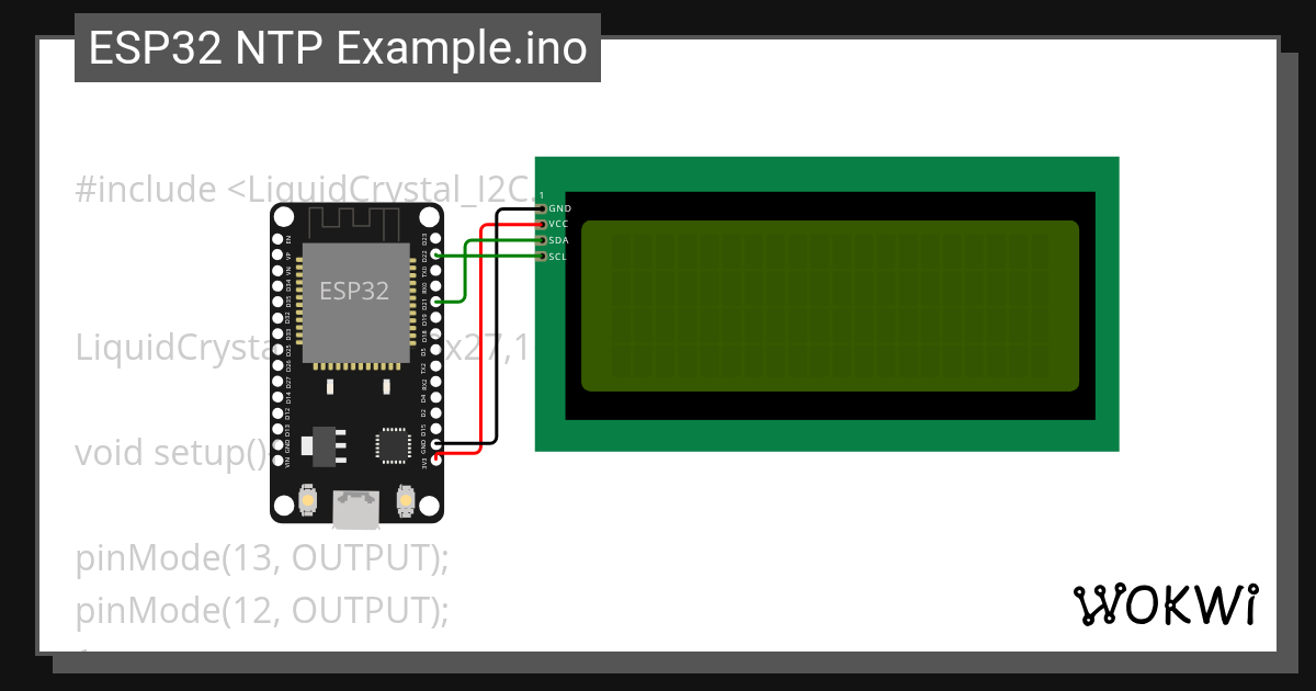 ESP32 NTP Example.ino - Wokwi ESP32, STM32, Arduino Simulator