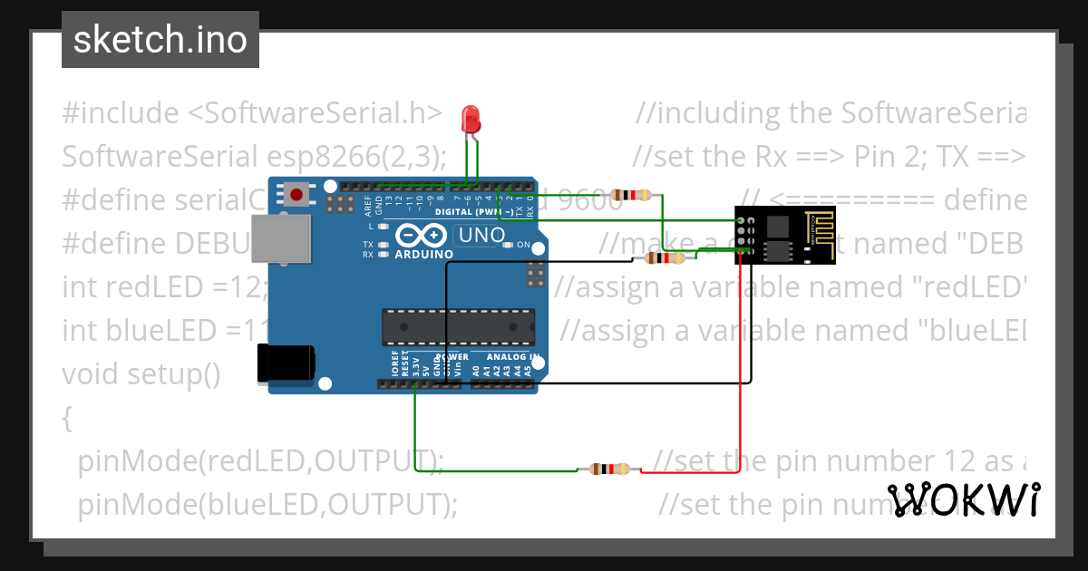 sketch.ino - Wokwi ESP32, STM32, Arduino Simulator