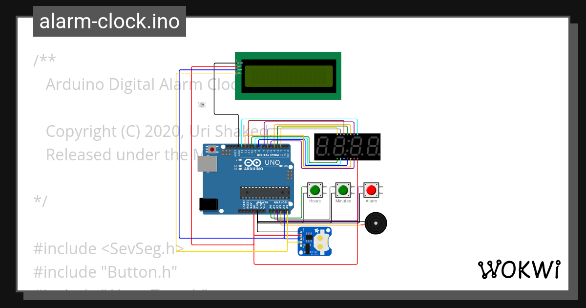 alarm-clock.ino copy - Wokwi ESP32, STM32, Arduino Simulator