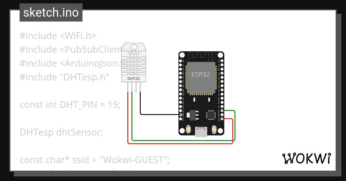 Mqtt Publisher + Json - Wokwi ESP32, STM32, Arduino Simulator