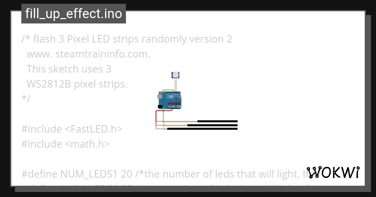 fillup effect - Wokwi ESP32, STM32, Arduino Simulator