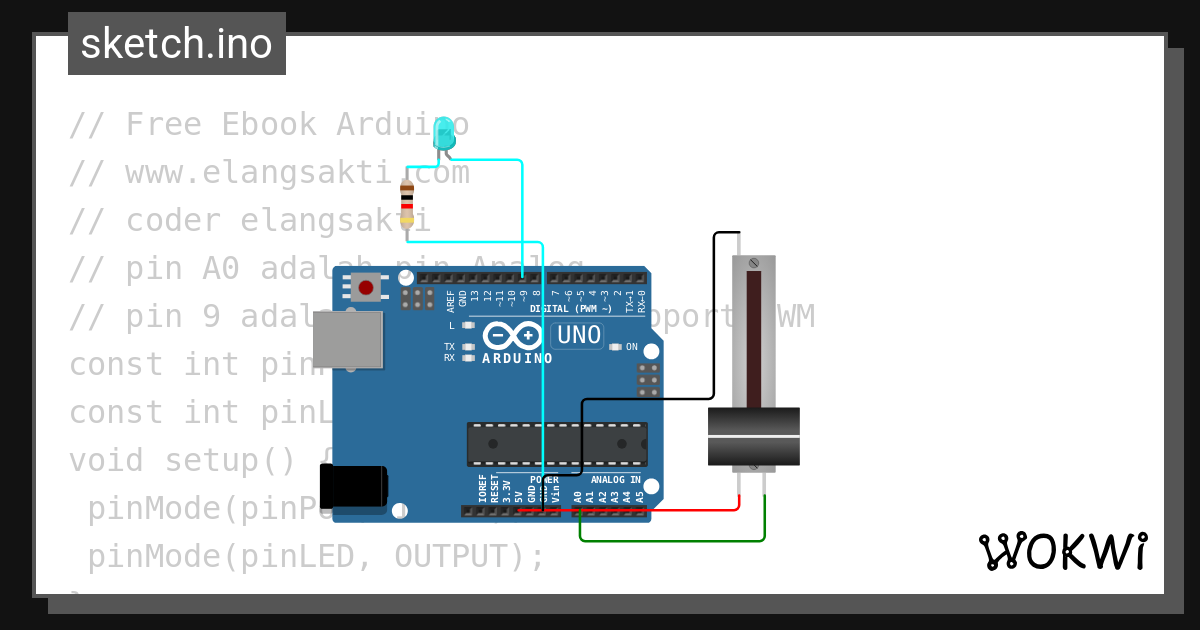 Slide Potentio Wokwi Esp32 Stm32 Arduino Simulator