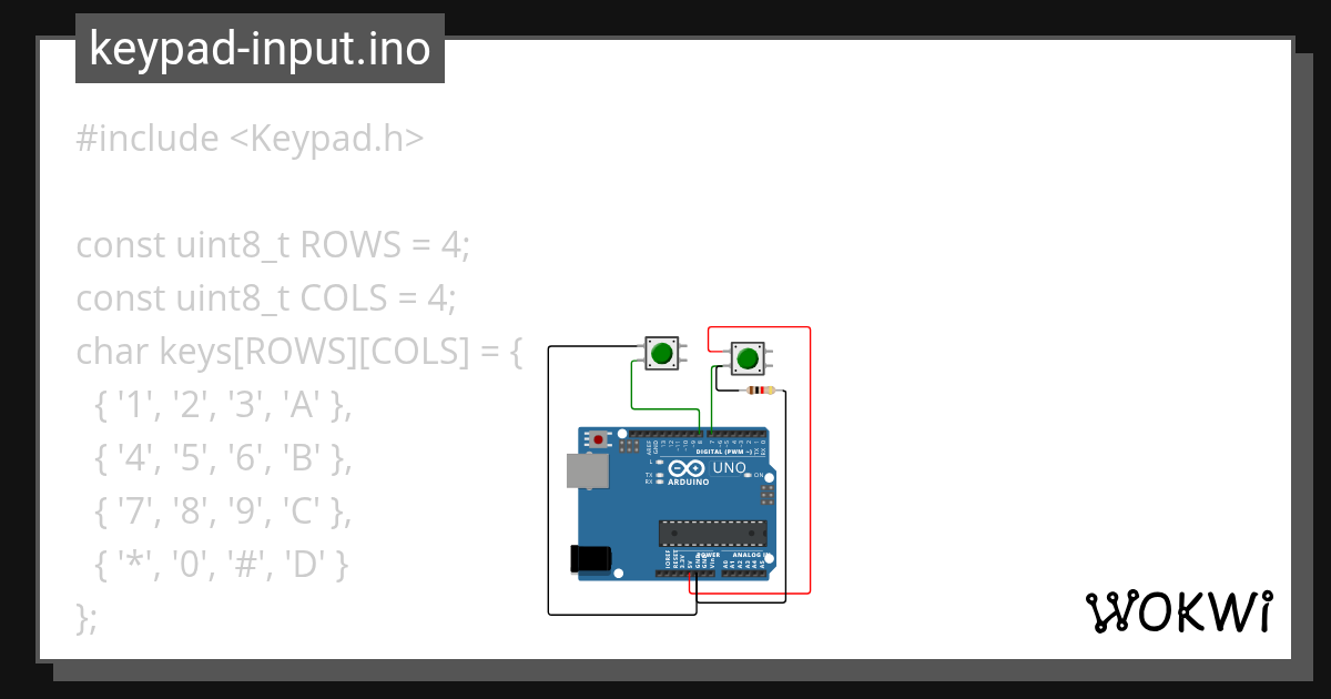 keypad-input.ino copy - Wokwi ESP32, STM32, Arduino Simulator