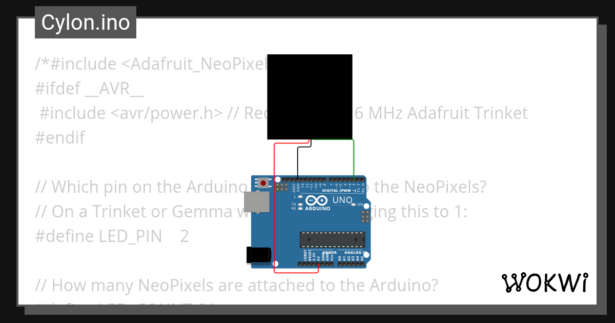 Cylon.ino - Wokwi ESP32, STM32, Arduino Simulator