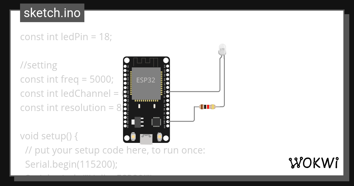 sketch.ino - Wokwi ESP32, STM32, Arduino Simulator