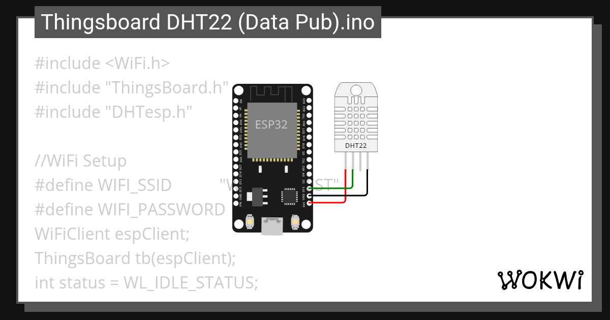Thingsboard DHT22 (Data Pub).ino - Wokwi ESP32, STM32, Arduino Simulator