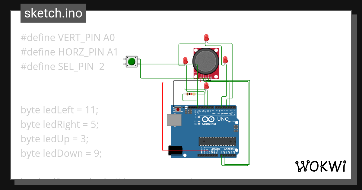 2.11 joystick - Wokwi ESP32, STM32, Arduino Simulator