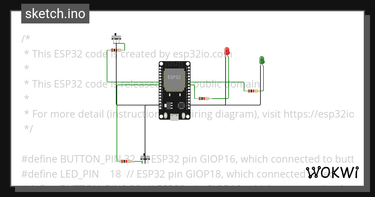 sketch.ino - Wokwi ESP32, STM32, Arduino Simulator